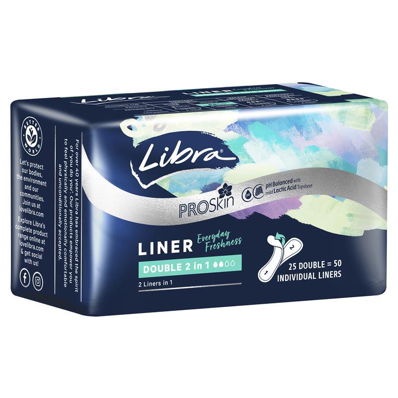 Buy Libra Liner Flexi Double Liner Thin 2 in 1 25 Pack online at ...