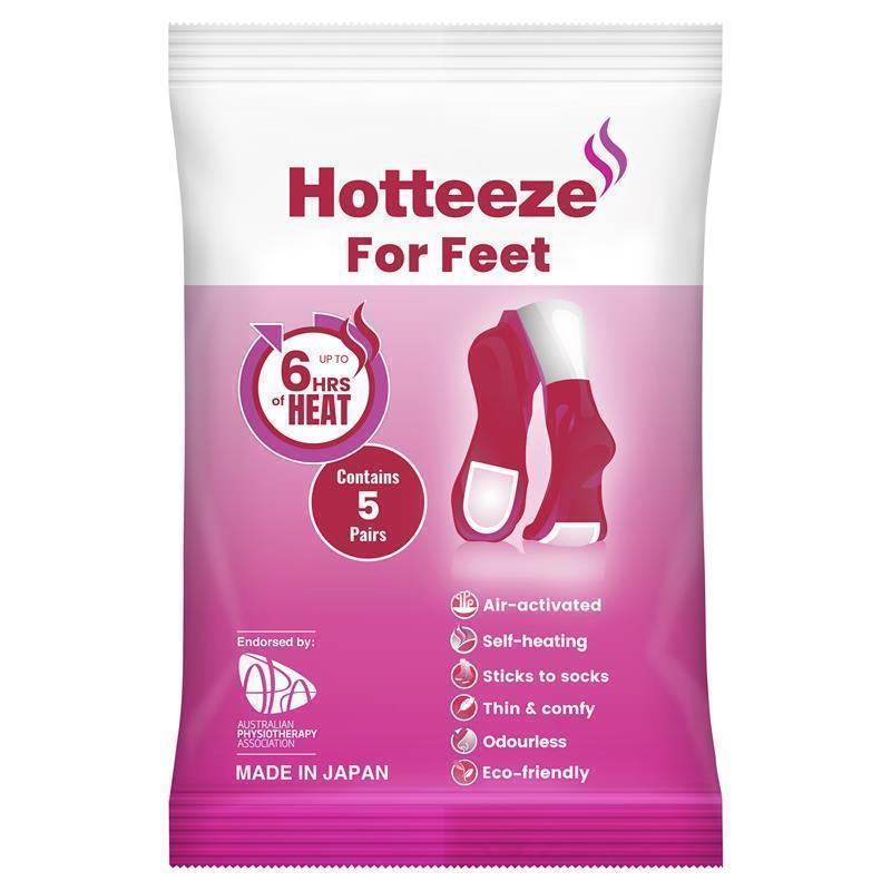 Buy Hotteeze Heat Pads For Feet 5 Pairs online at Chemist Warehouse