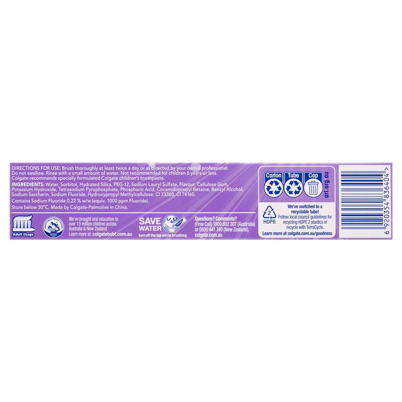 Buy Colgate Toothpaste Advanced Whitening Purple 120g online at Chemist ...
