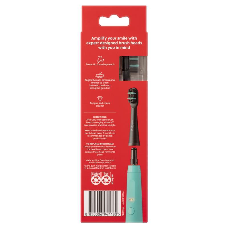 Buy Colgate Electric Toothbrush Pulse Deep Clean Refills 4 Pack online ...