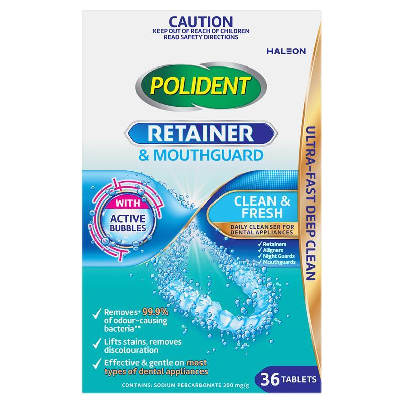 Buy Polident Retainer and Mouthguard Cleanser 36 Tablets online at ...