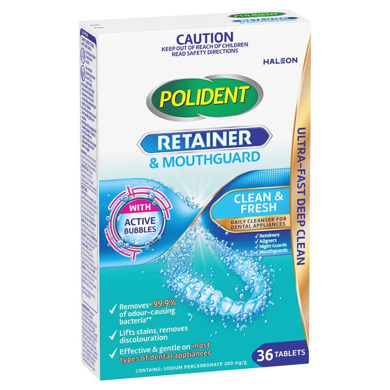 Buy Polident Retainer and Mouthguard Cleanser 36 Tablets online at ...