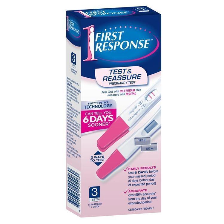 Buy First Response Test and Reassure 3 Tests online at Chemist Warehouse