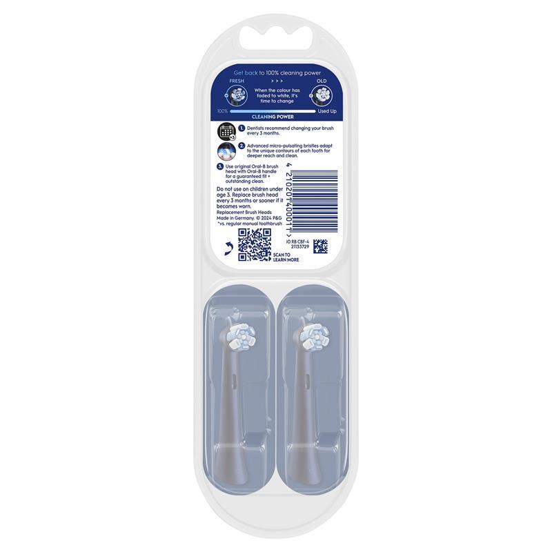 Buy Oral B Power Toothbrush iO Advanced Clean Refills Black 4 Pack ...