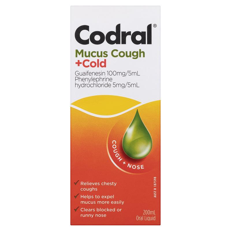 Buy Codral Mucus Cough & Cold 200ml online at Chemist Warehouse