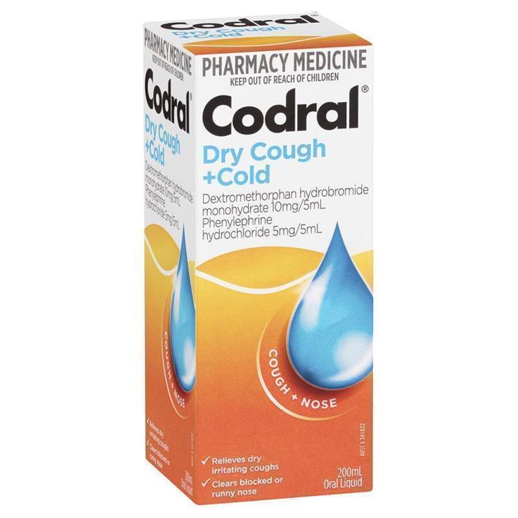 Buy Codral Dry Cough & Cold 200ml online at Chemist Warehouse