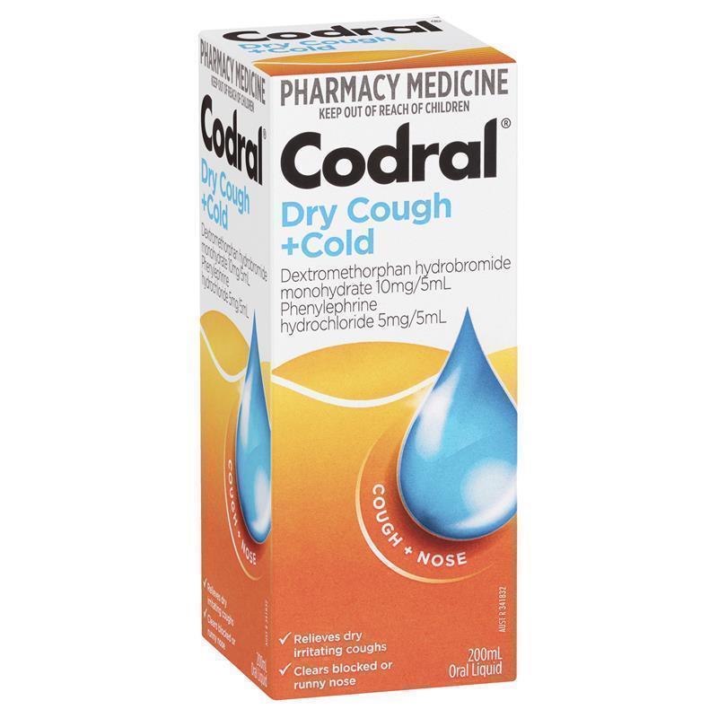 Buy Codral Dry Cough & Cold 200ml online at Chemist Warehouse