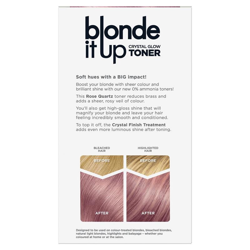 Buy Clairol Blonde It Up Crystal Glow Semi Permanent Toner Rose Quartz ...
