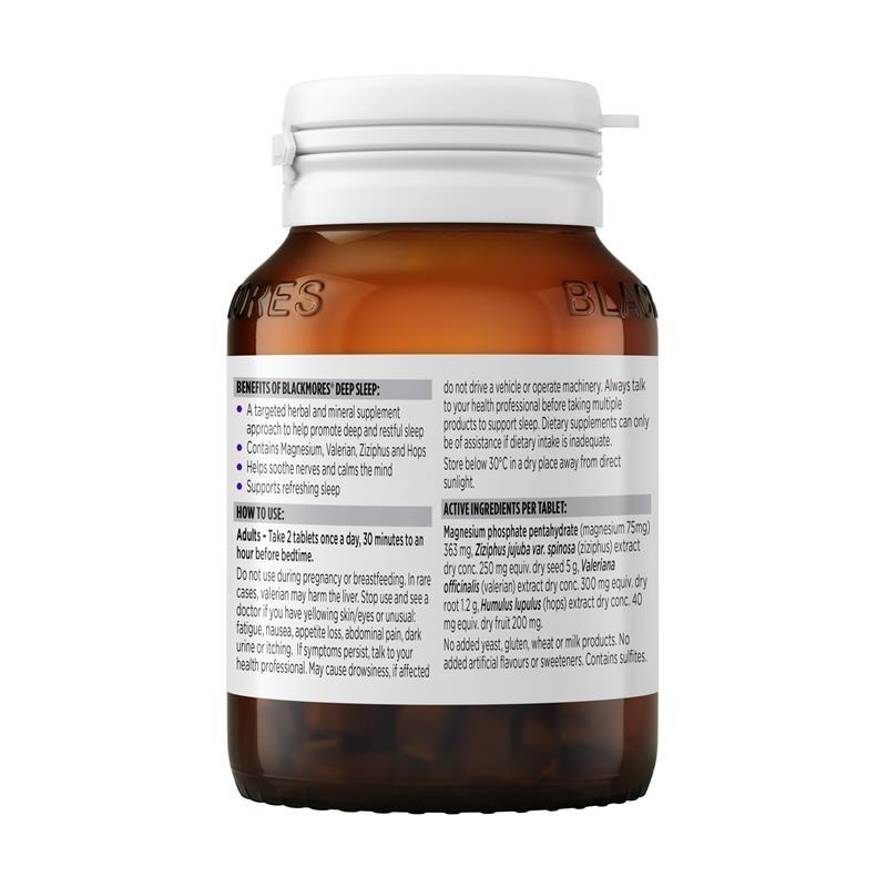 Buy Blackmores Deep Sleep 60 Tablets online at Chemist Warehouse