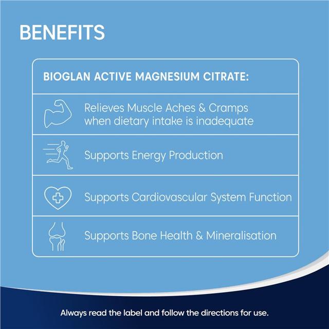 Buy Bioglan Active Magnesium Citrate 200 Tablets online at Chemist ...