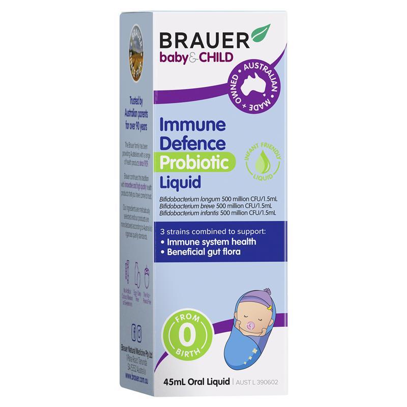 Buy Brauer Immune Defence Probiotic Liquid For Infants 45ml online at ...