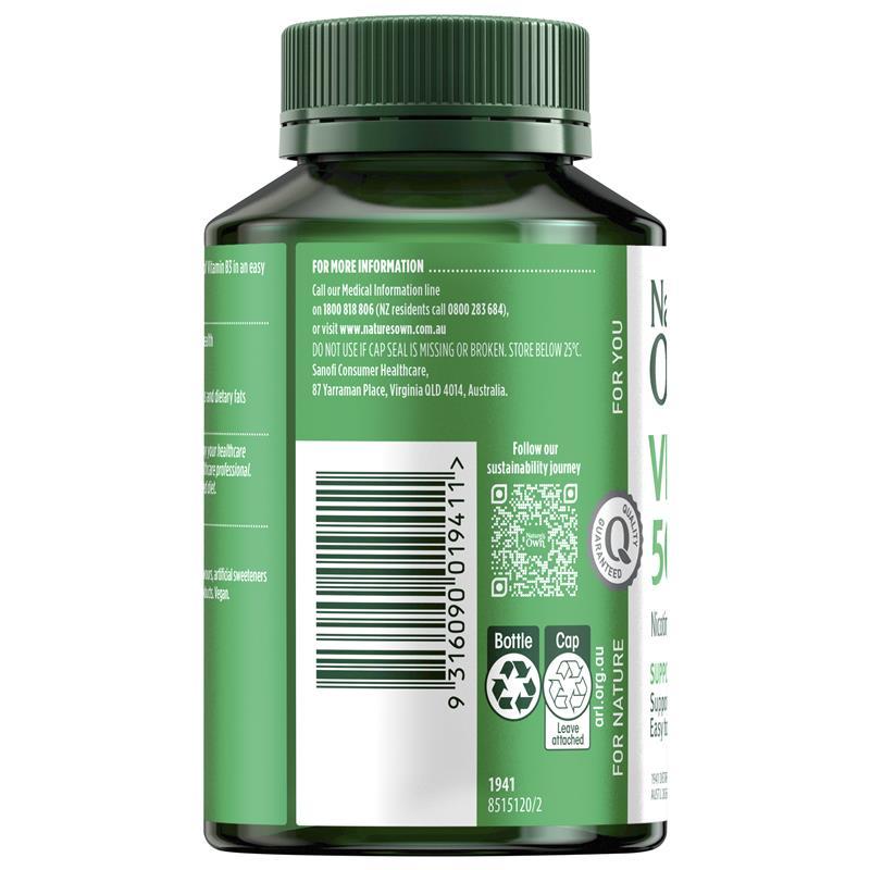 Buy Nature's Own Vitamin B3 500mg 120 Tablets online at Chemist Warehouse