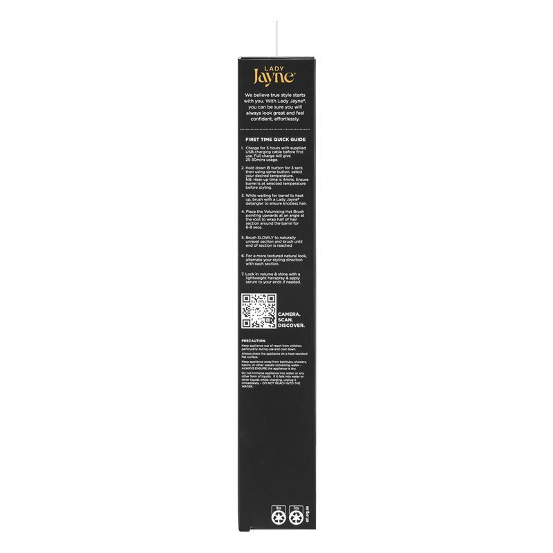 Buy Lady Jayne Salon Pro Rechargable Volumising Hot Brush online at ...