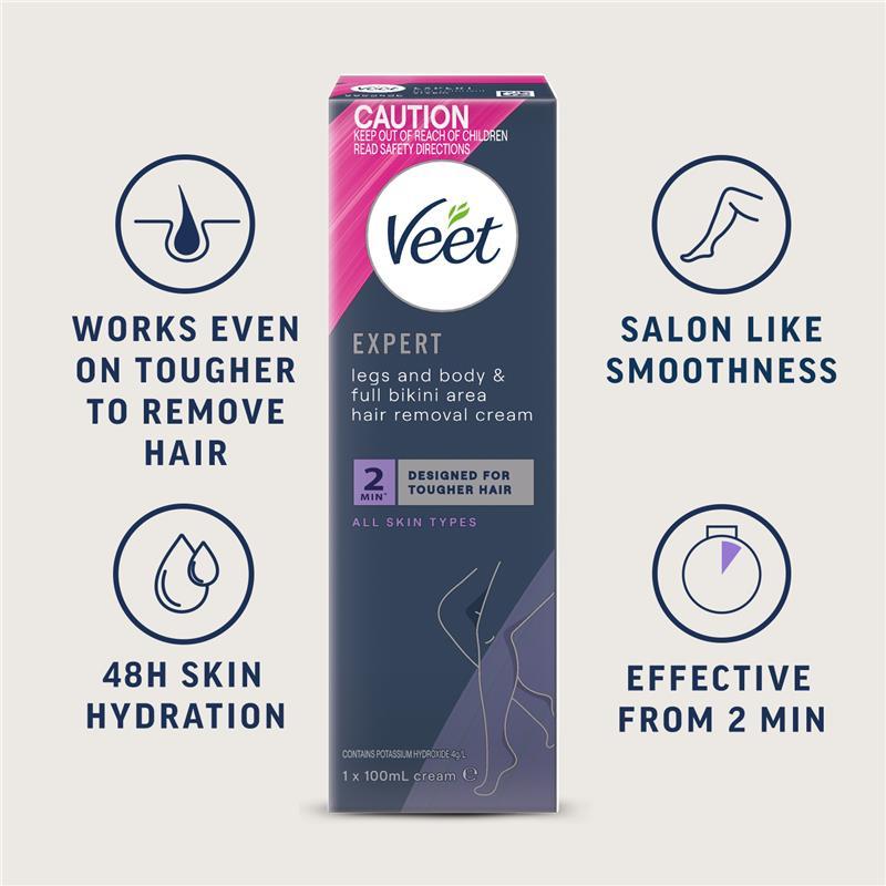 Buy Veet Expert Hair Removal Cream 100ml online at Chemist Warehouse