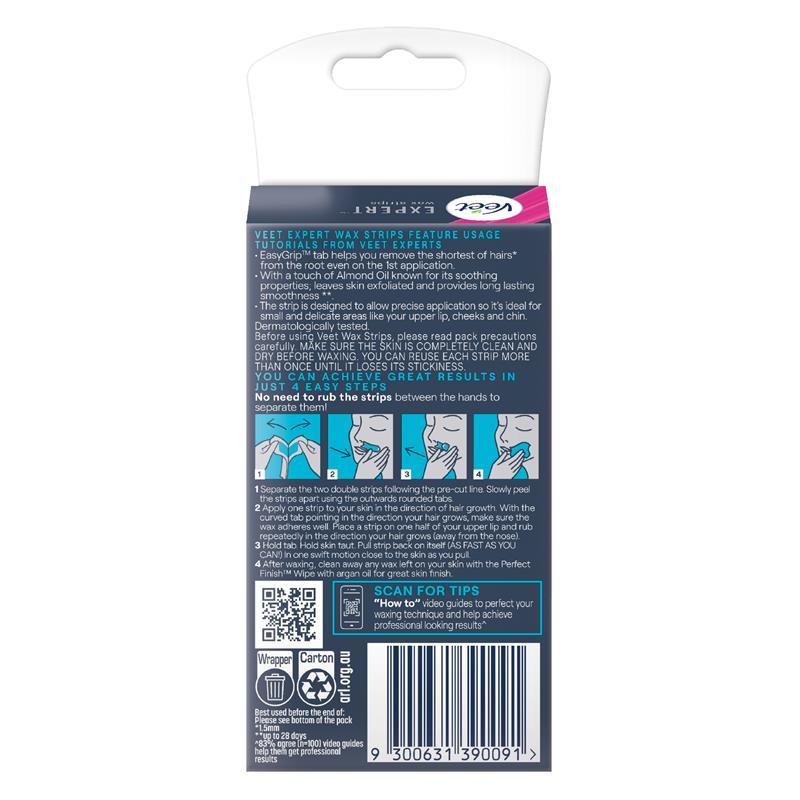 Buy Veet Expert Cold Wax Face 20 Pack online at Chemist Warehouse