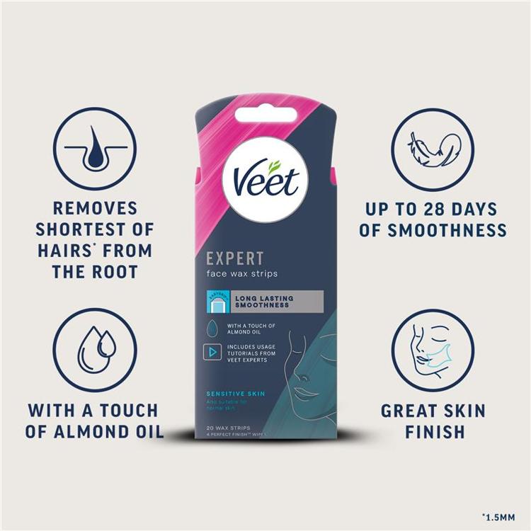 Buy Veet Expert Cold Wax Face 20 Pack online at Chemist Warehouse