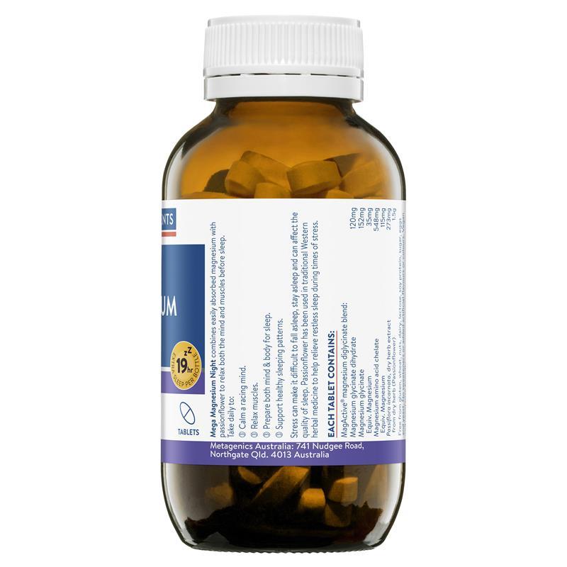 Buy Ethical Nutrients Mega Magnesium Night 100 Tablets Exclusive Size ...