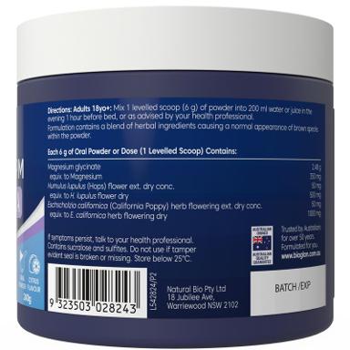 Buy Bioglan Active Magnesium PM Deep Sleep Formula 240g online at ...