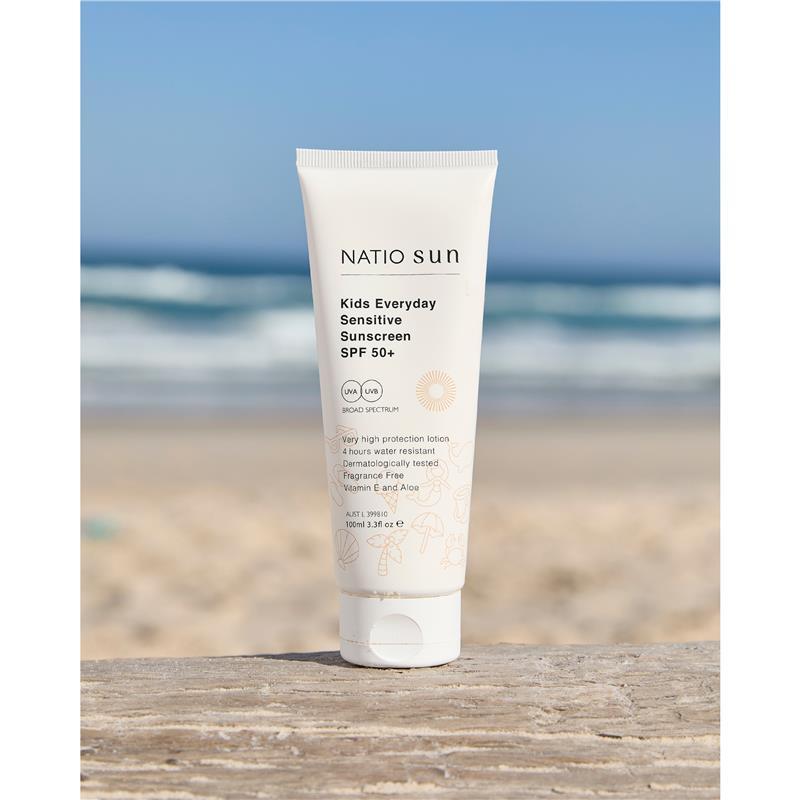 Buy Natio Kids Everyday Sensitive Sunscreen SPF 50+ 100ml online at ...