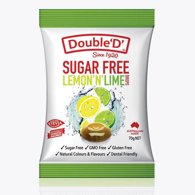 Buy Double D Sugarfree Lemon Lime Drops 70g online at Chemist Warehouse