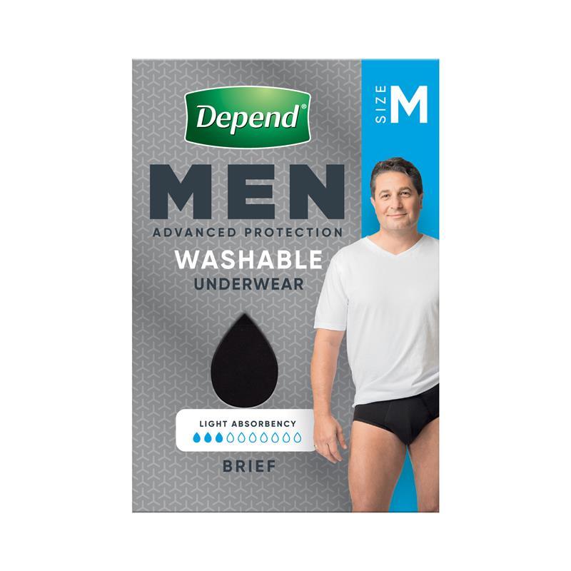 Buy Depend Men Washable Incontinence Underwear Medium online at Chemist ...