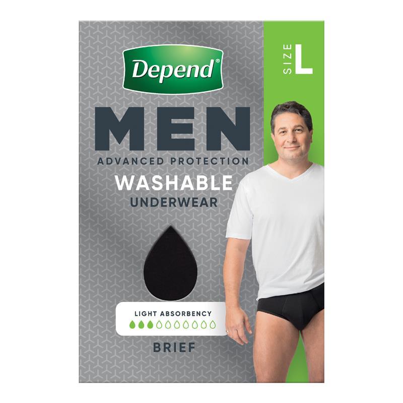 Buy Depend Men Washable Incontinence Underwear Large online at Chemist ...
