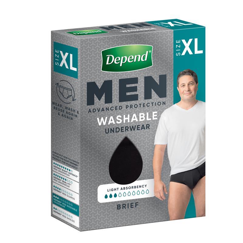 Buy Depend Men Washable Incontinence Underwear Extra Large online at ...