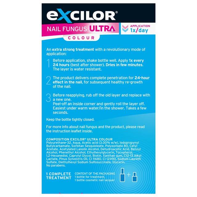 Buy Excilor Ultra Fungal Nail Treatment Colour Red 30ml online at ...