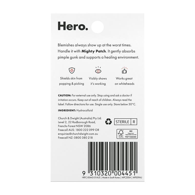 Buy Hero Mighty Patch Duo Pimple Patches Travel Size 12 pack online at ...