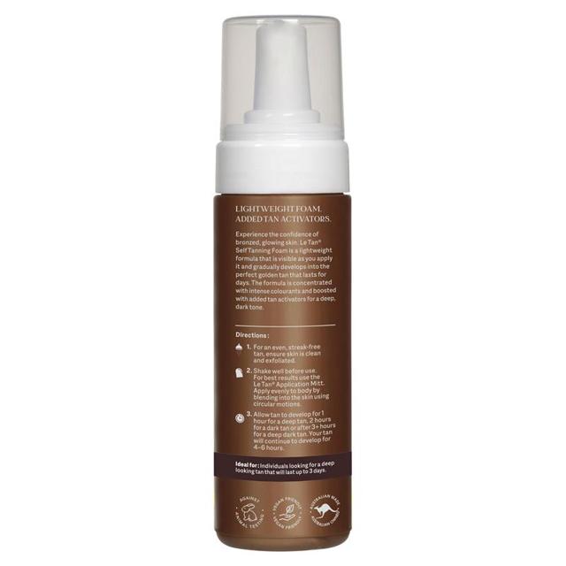 Buy Le Tan Classic Tan Self Tanning Foam Ultra Dark 180ml online at ...
