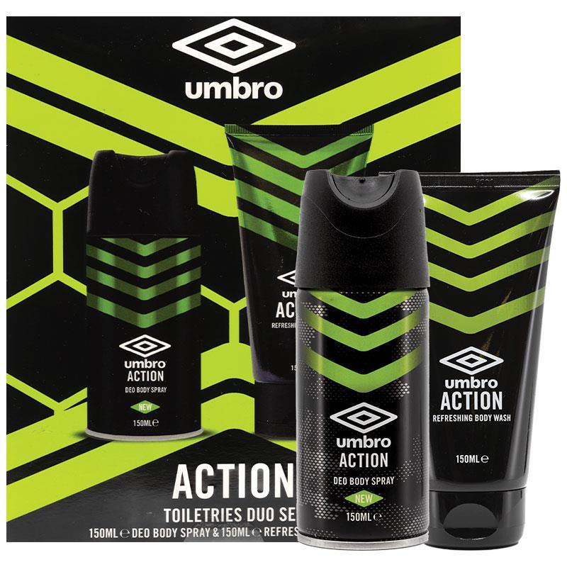 Buy Umbro Action 150ml Spray + 150ml Body Wash 2 Piece Set online at ...
