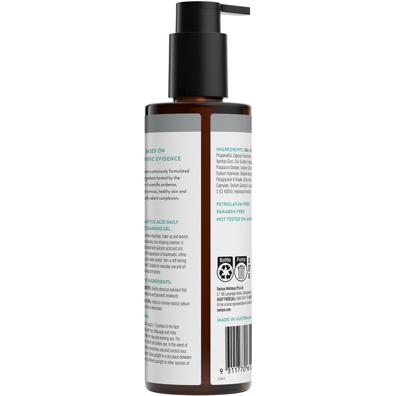 Buy Swisse Skincare Salicylic Acid Daily Balance Cleansing Gel 200ml ...