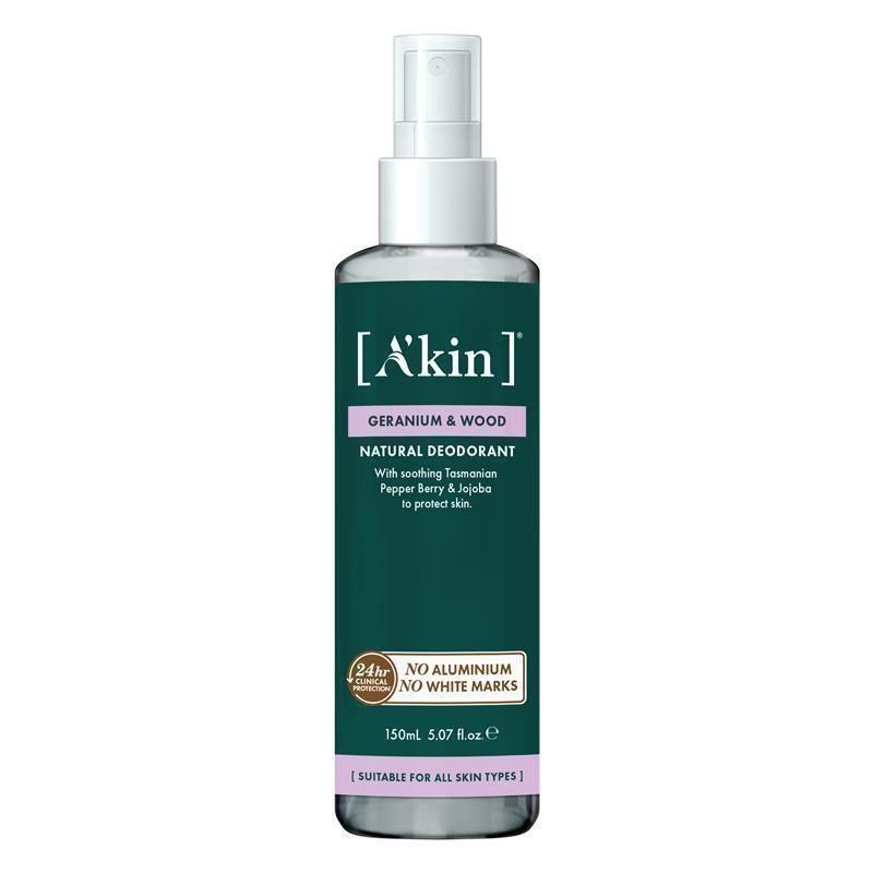 Buy Akin Geranium & Wood Deodorant Spray 150ml online at Chemist Warehouse