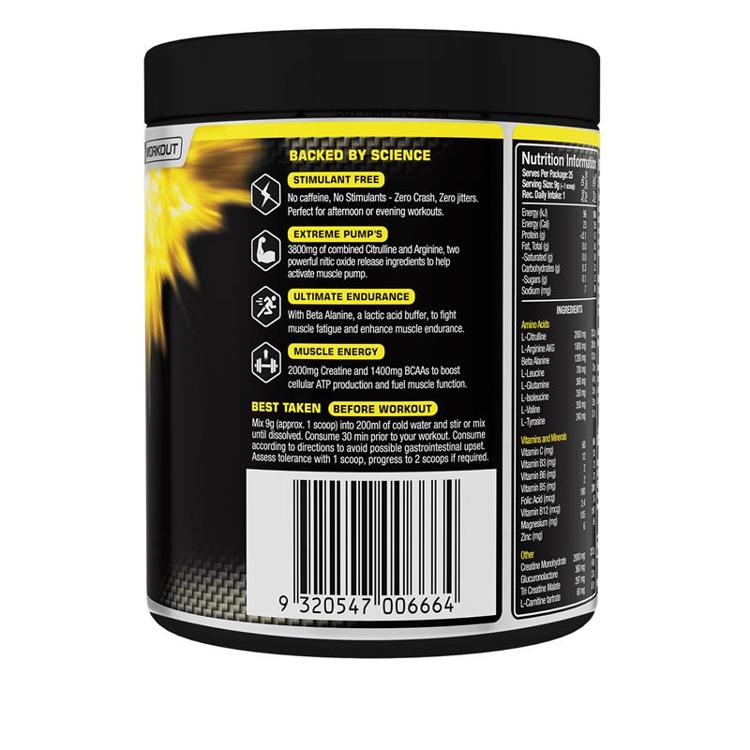 Buy Vital Strength Pump Pre Workout Non-Stimulant Watermelon 225g ...