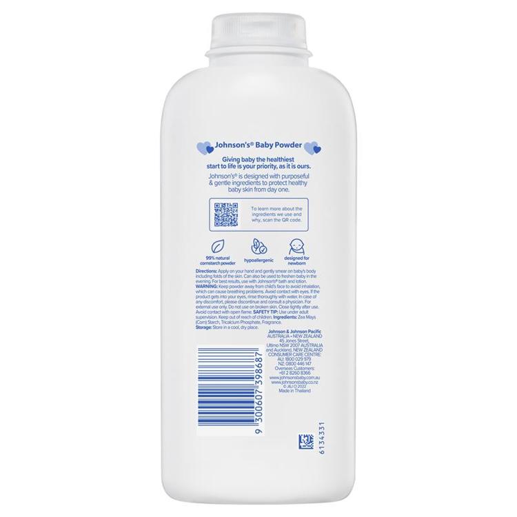Buy Johnsons Baby Pure Cornstarch Powder 400g online at Chemist Warehouse