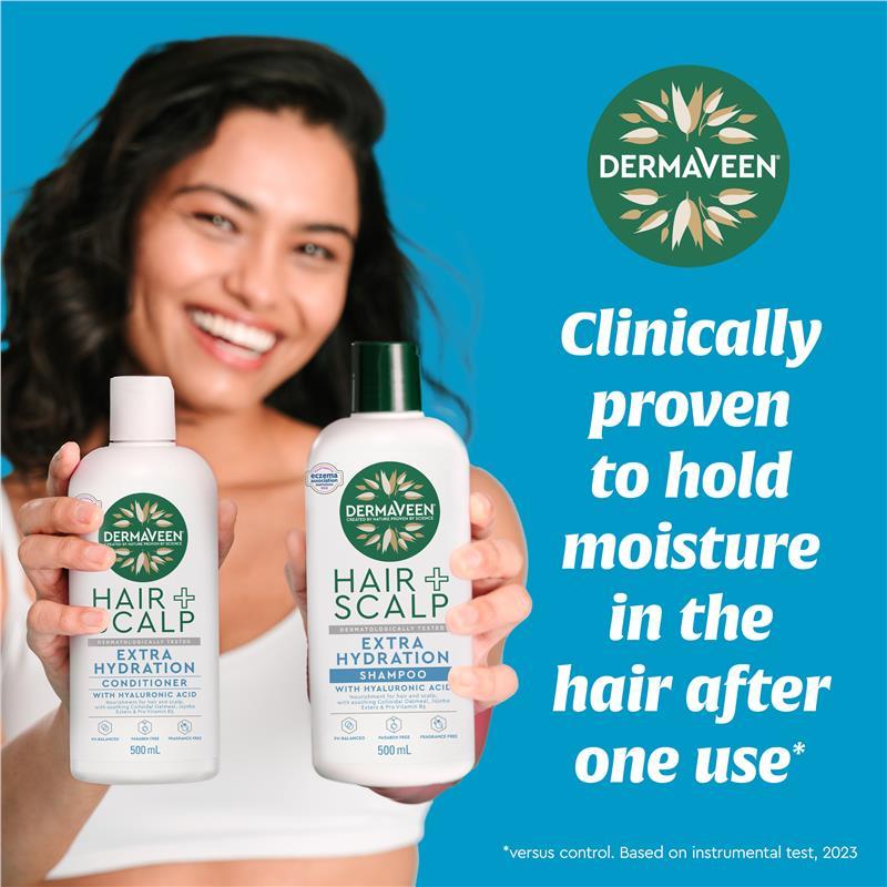 Buy DermaVeen Hair + Scalp Extra Hydration Shampoo 500ml online at ...