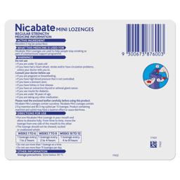 Buy Nicabate Minis 2mg 60 Lozenges online at Chemist Warehouse