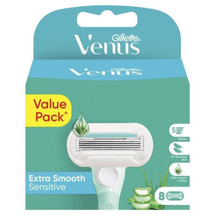 Buy Gillette Venus Deluxe Smooth Sensitive Refills 8 Pack online at ...
