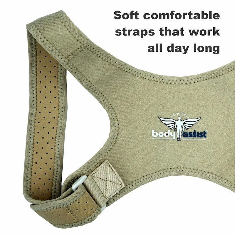 Buy BodyAssist POSTURE CORRECTION STRAP Beige One Size online at ...