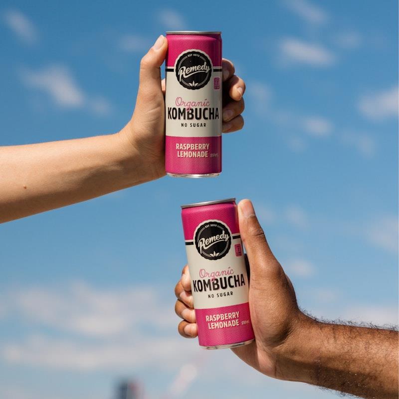 Buy Remedy Kombucha Raspberry Lemonade 24 x 250ml Pack online at ...