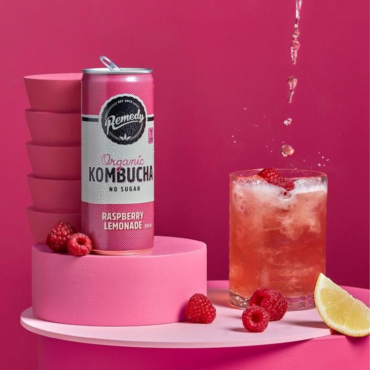Buy Remedy Kombucha Raspberry Lemonade 24 x 250ml Pack online at ...