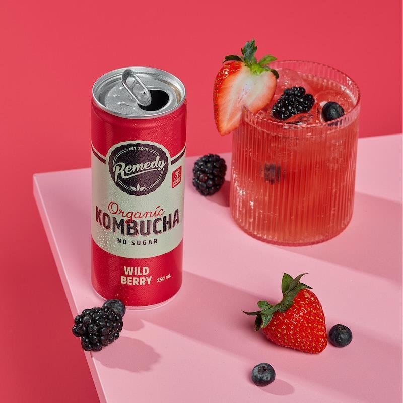 Buy Remedy Kombucha Wild Berry 24 x 250ml Pack online at Chemist Warehouse