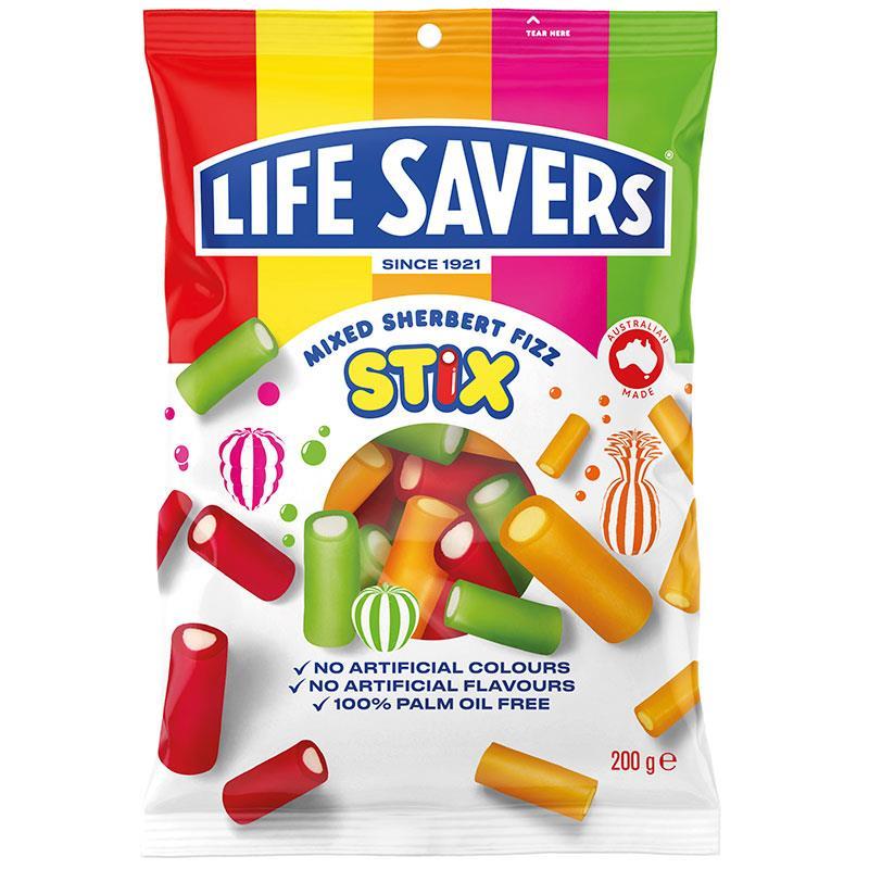 Buy Life Savers Mixed Sherbert Fizz Stix 200g online at Chemist Warehouse