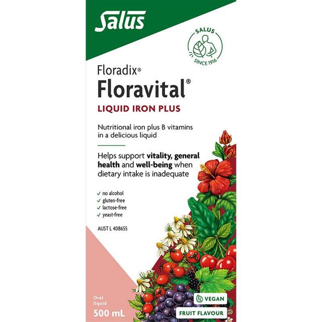 Buy Floradix Floravital Liquid Iron Plus 500ml online at Chemist Warehouse