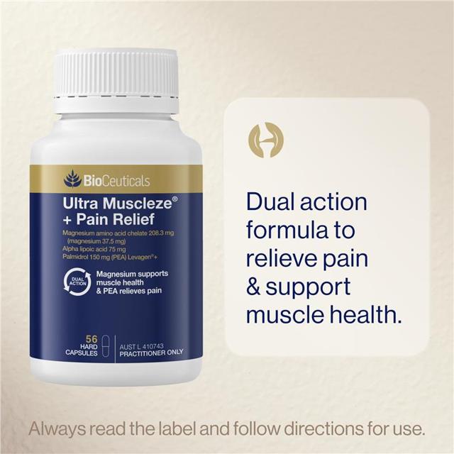 Buy Bioceuticals Ultra Muscleze Pain Relief 56 Capsules online at ...