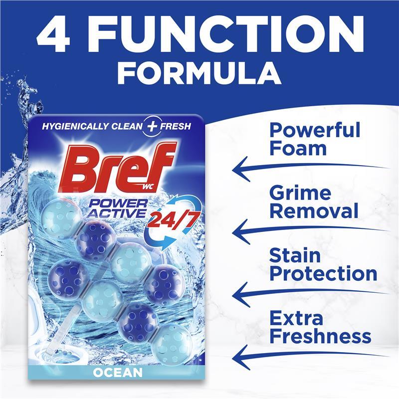 Buy Bref Power Active Toilet Cleaner Ocean Breeze Twin Pack 100g online ...