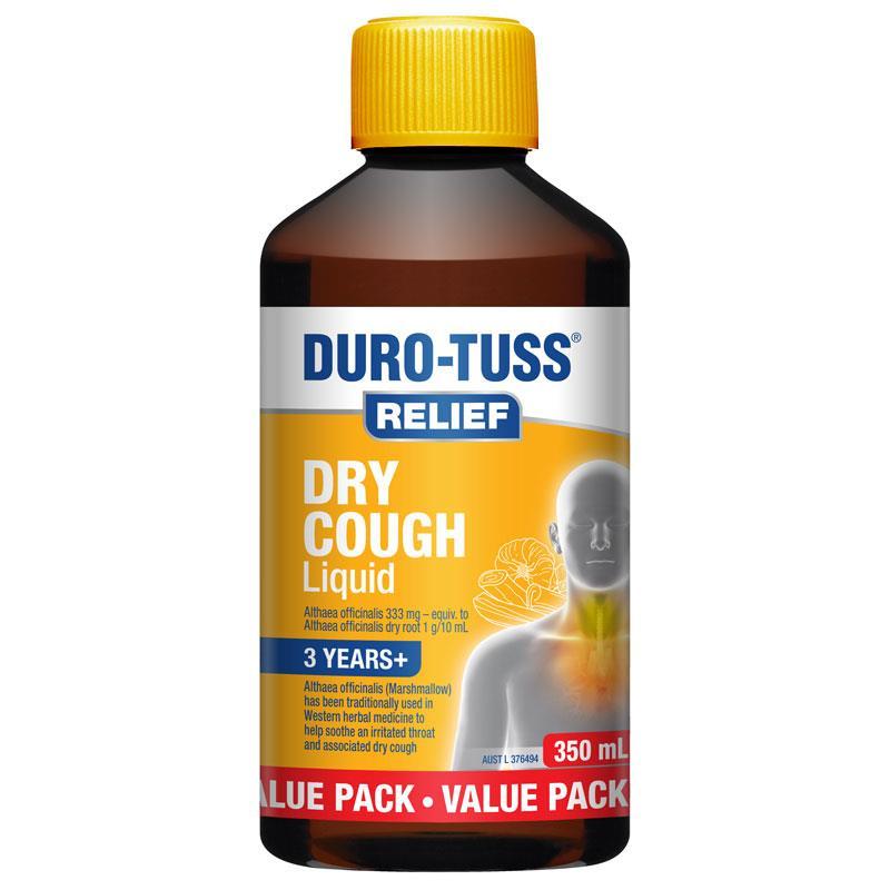 Buy Duro-Tuss Relief Dry Cough Liquid 350ml online at Chemist Warehouse