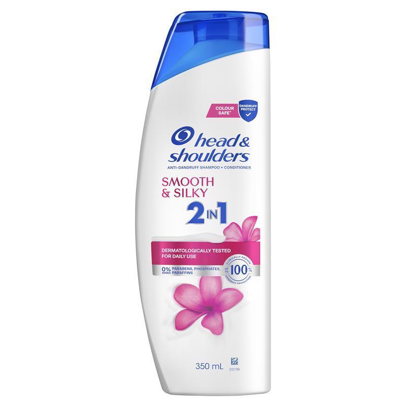 Buy Head & Shoulders Smooth & Silky 2in1 Shampoo + Conditioner 350ml ...