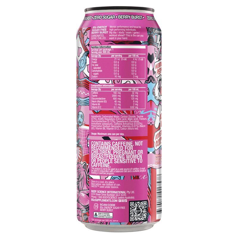 Buy BSc Energy Drink Berry Burst 500ml online at Chemist Warehouse