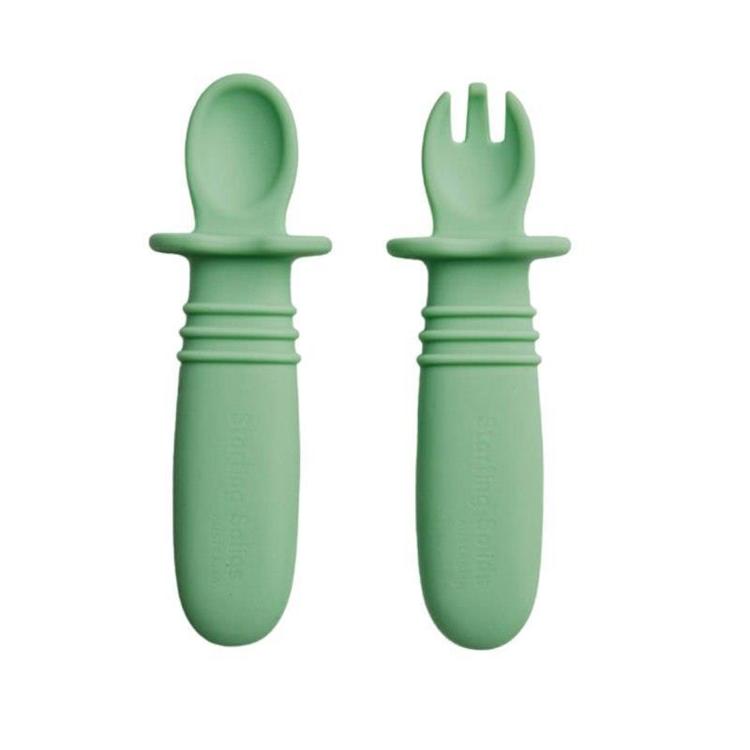 Buy Starting Solids Australia Selfie Spoon + Fork Mint Crisp online at ...